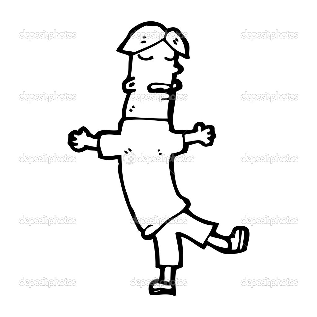 Dancing mustache man cartoon Stock Vector Image by ©lineartestpilot ...