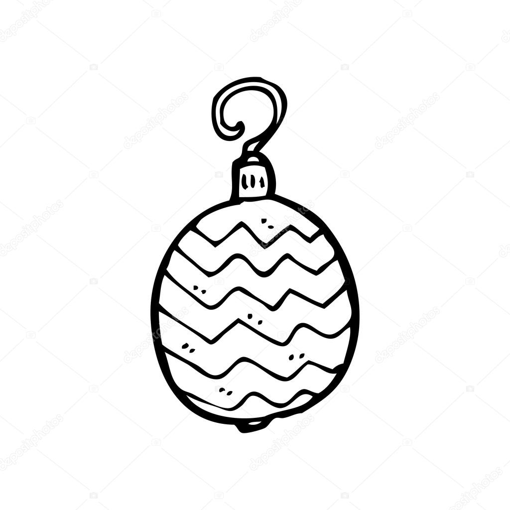 Christmas bauble drawing Stock Vector Image by ©lineartestpilot #19760705