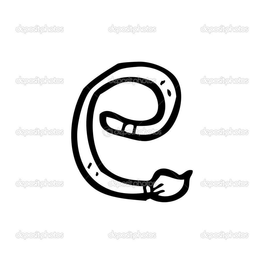 Pincel de dibujos animados letra E Vector de stock #19762603 de ...