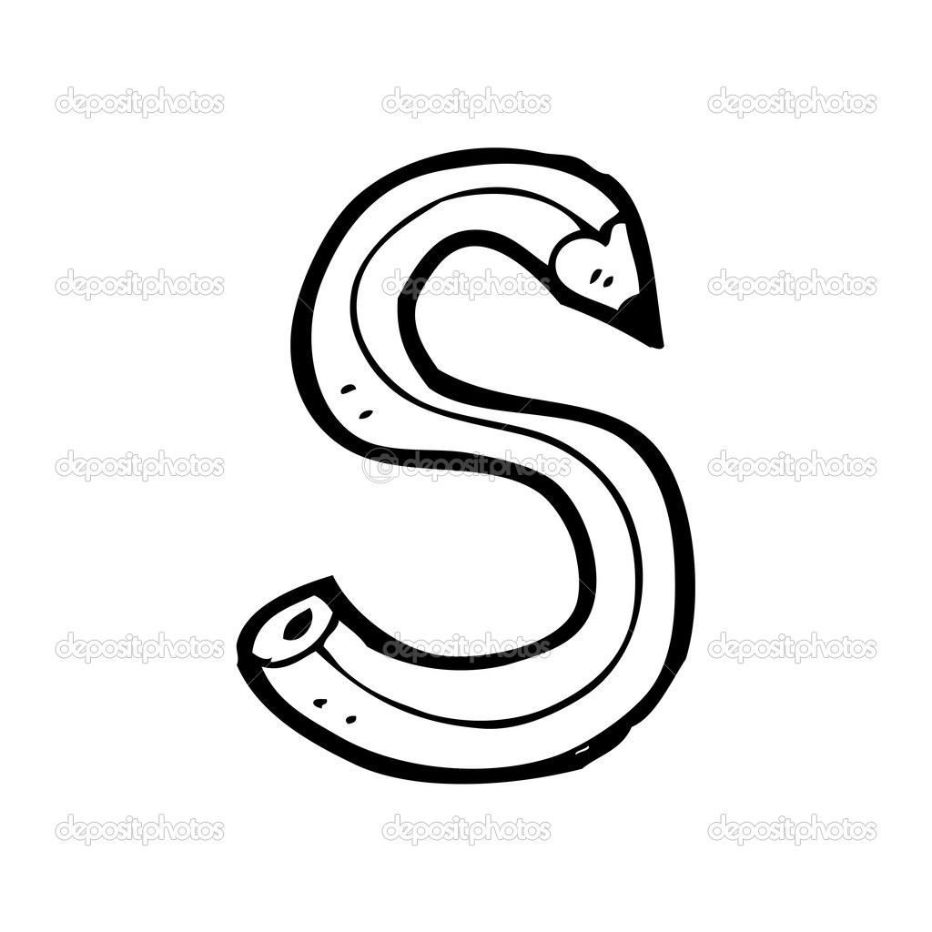 Pencil shaped letter s Stock Vector Image by ©lineartestpilot #19763285