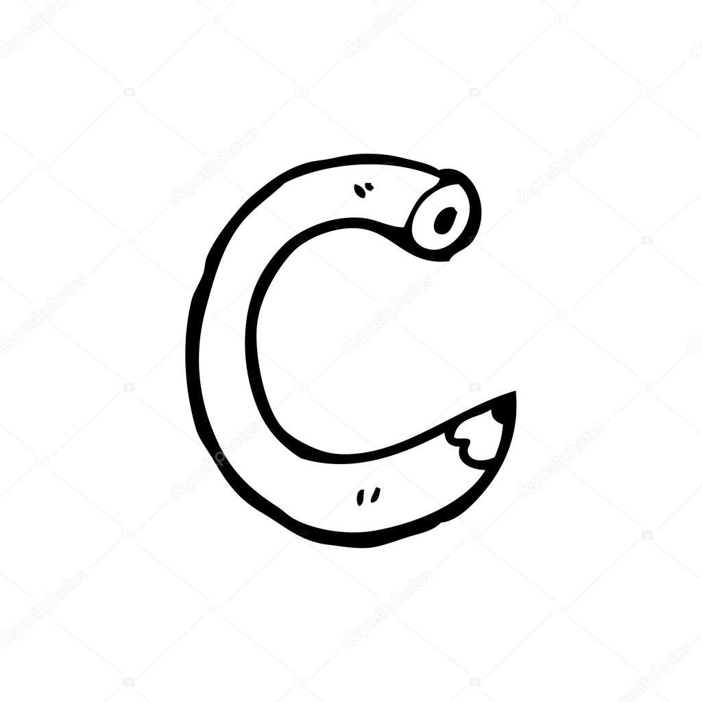 Pencil shaped letter C Stock Vector by ©lineartestpilot 19763451