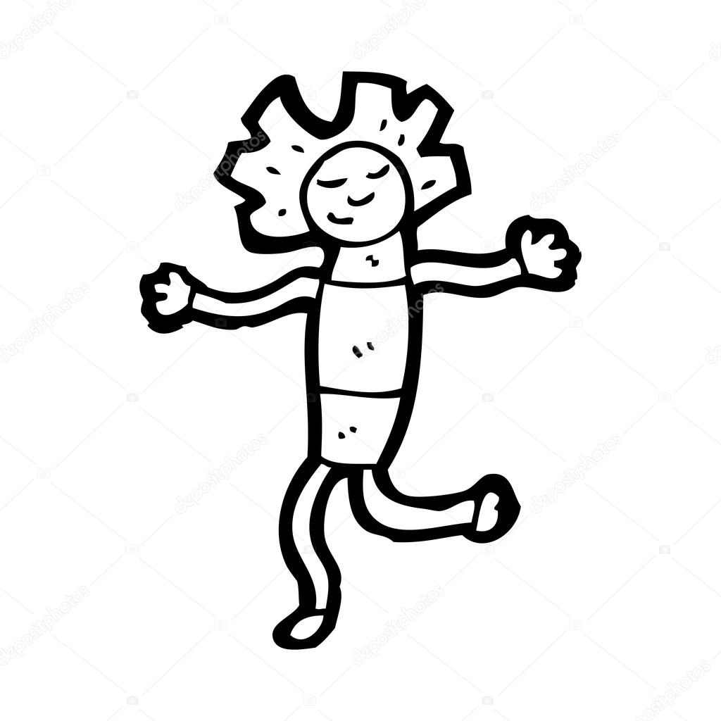 Cartoon rag doll Stock Vector by ©lineartestpilot 19764349