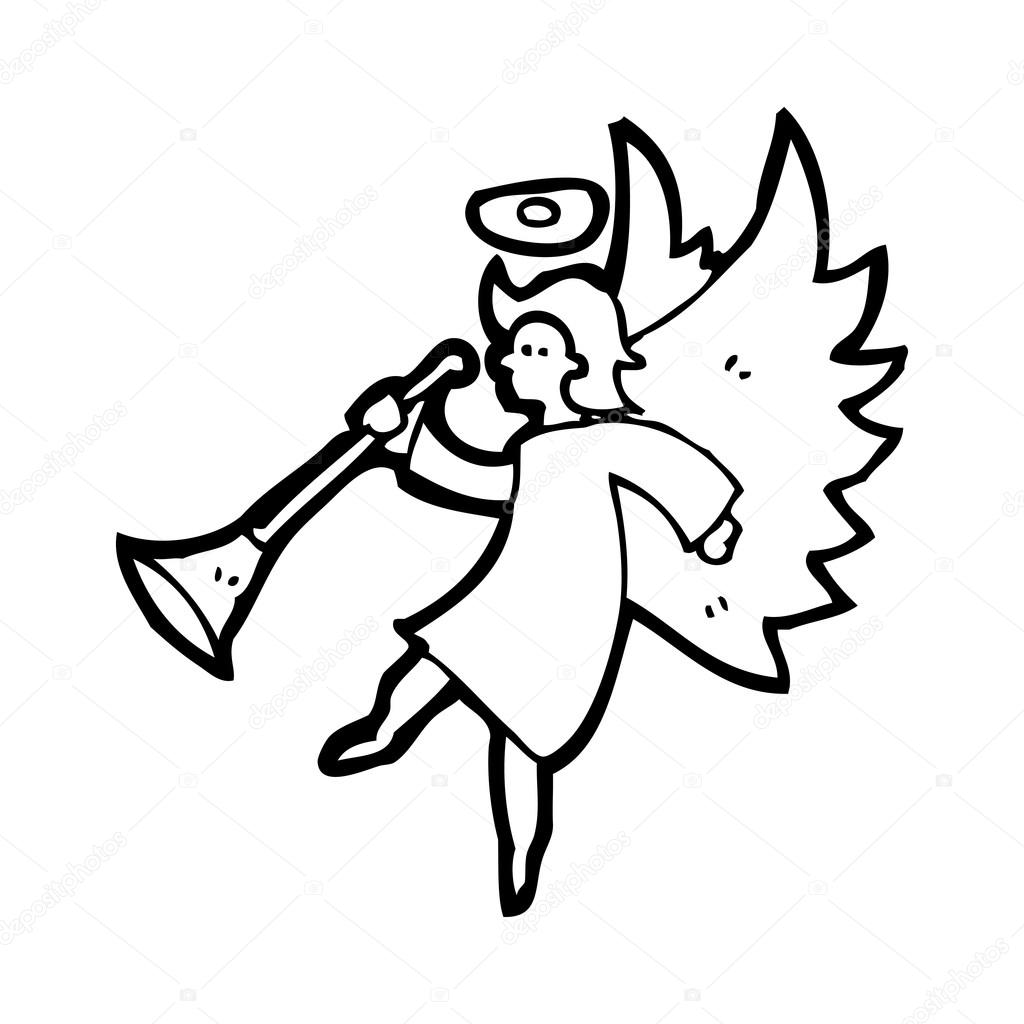 Angel cartoon Stock Vector by ©lineartestpilot #19764897