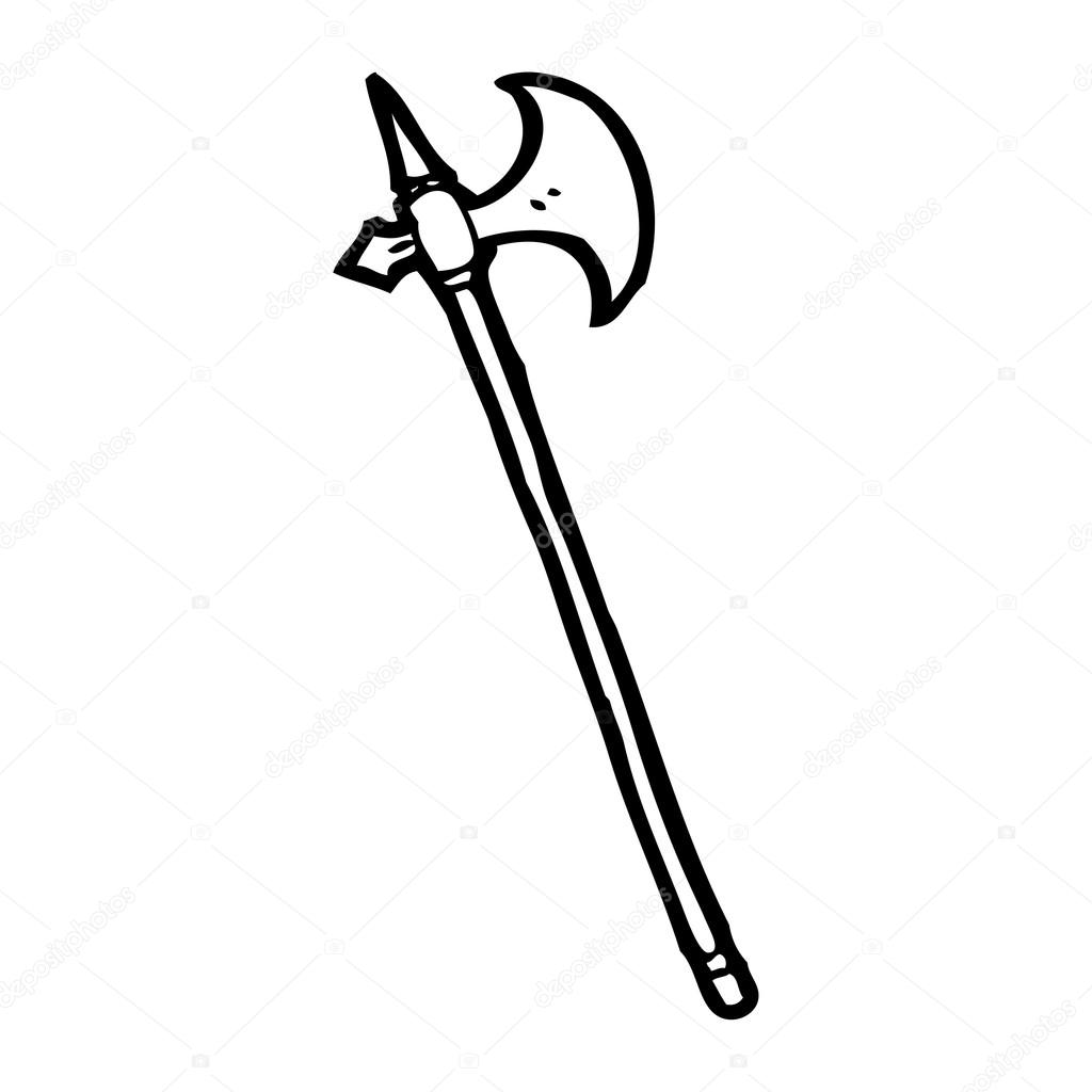 Halberd cartoon Stock Vector by ©lineartestpilot 19765623