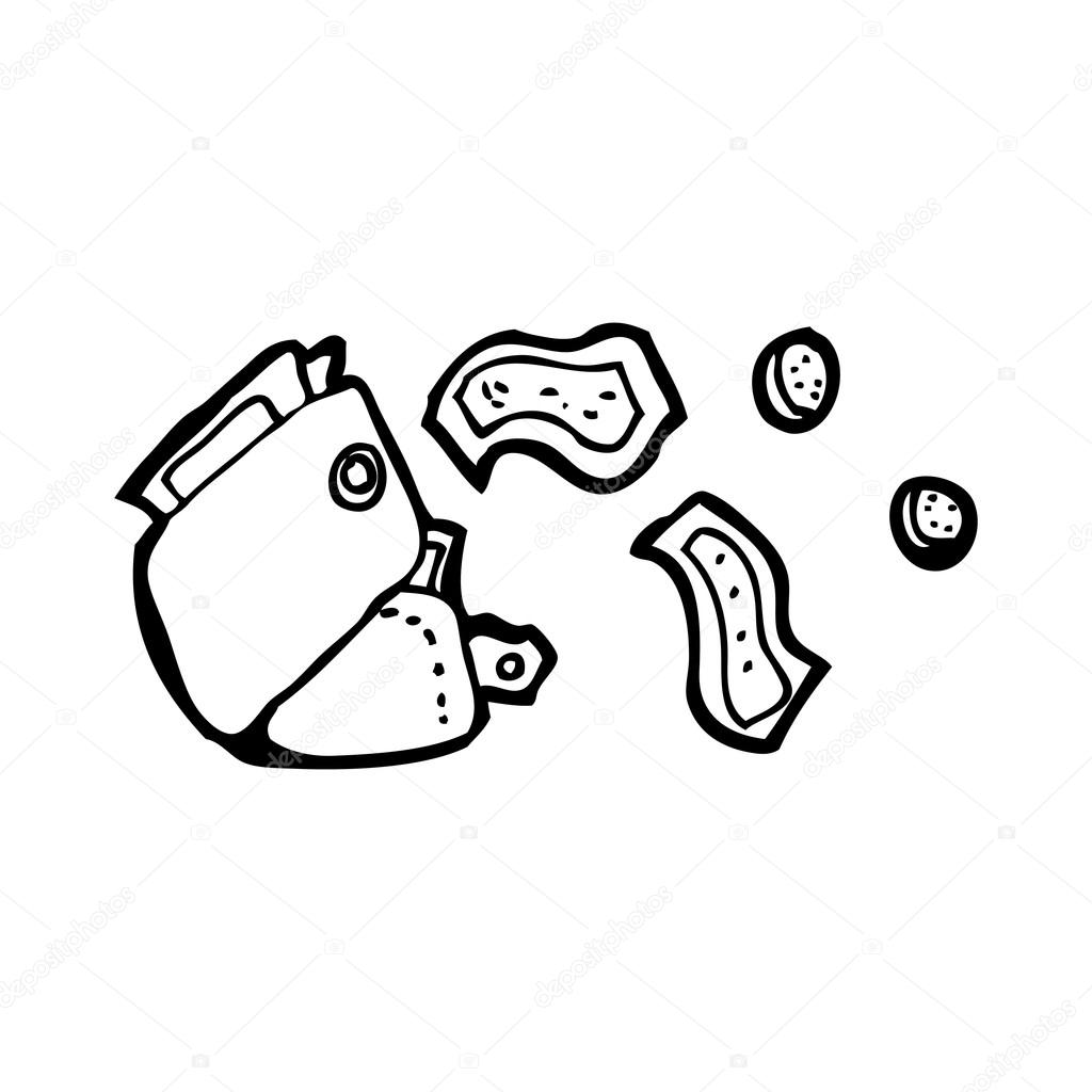 Money falling out of wallet cartoon Stock Vector Image by ...
