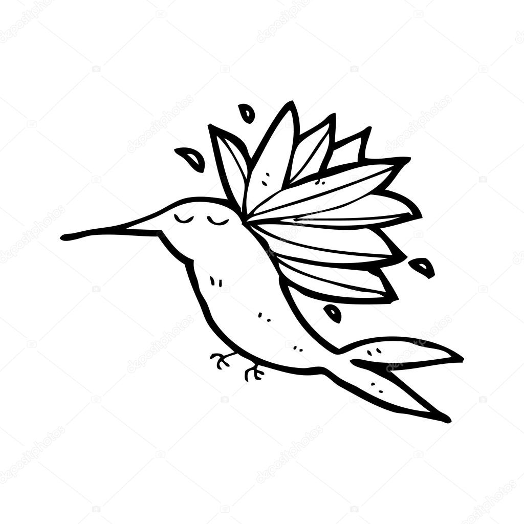 Cartoon hummingbird Stock Vector by ©lineartestpilot 19821567