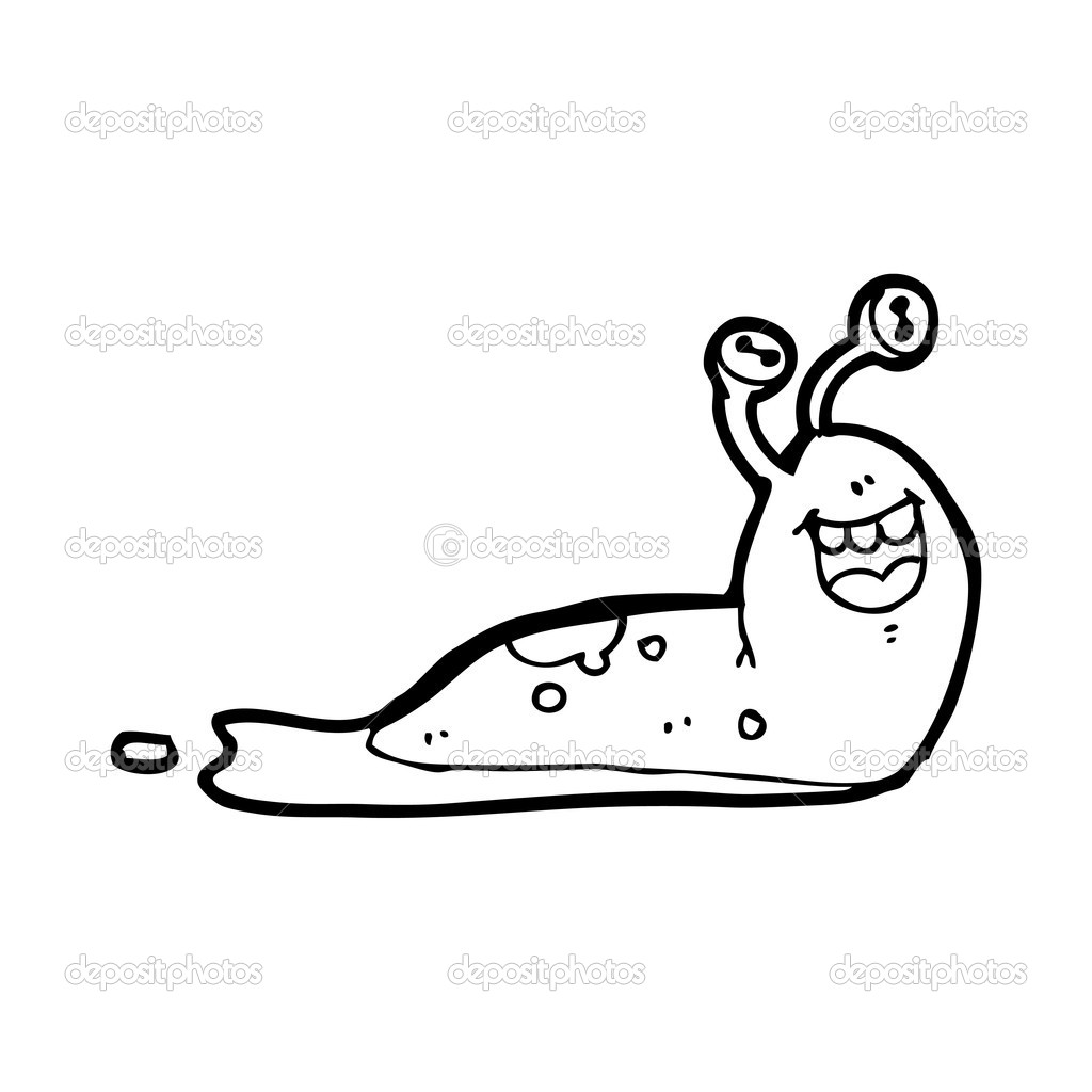 Happy Cartoon Slugs