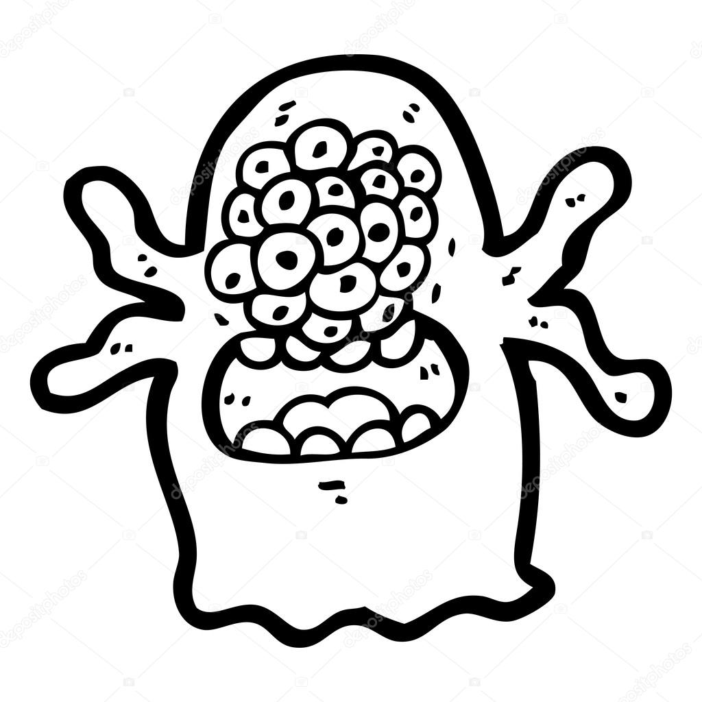 Hideous monster cartoon Stock Vector by ©lineartestpilot 19890105