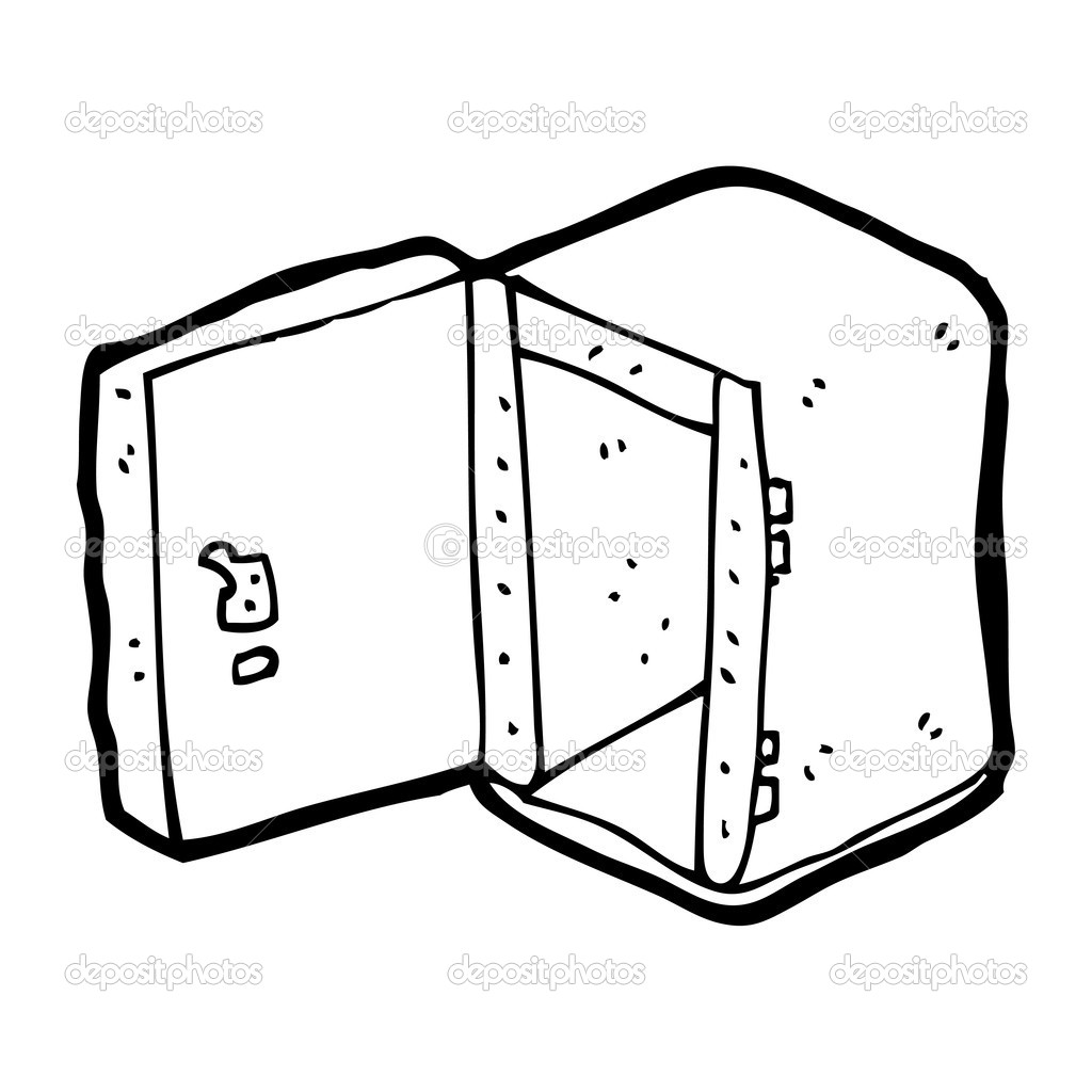 Open safe cartoon — Stock Vector © lineartestpilot #19891039 Open safe cartoon — Stock Vector © lineartestpilot #19891039