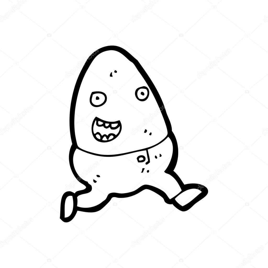 Running egg cartoon Stock Vector Image by ©lineartestpilot #19891351