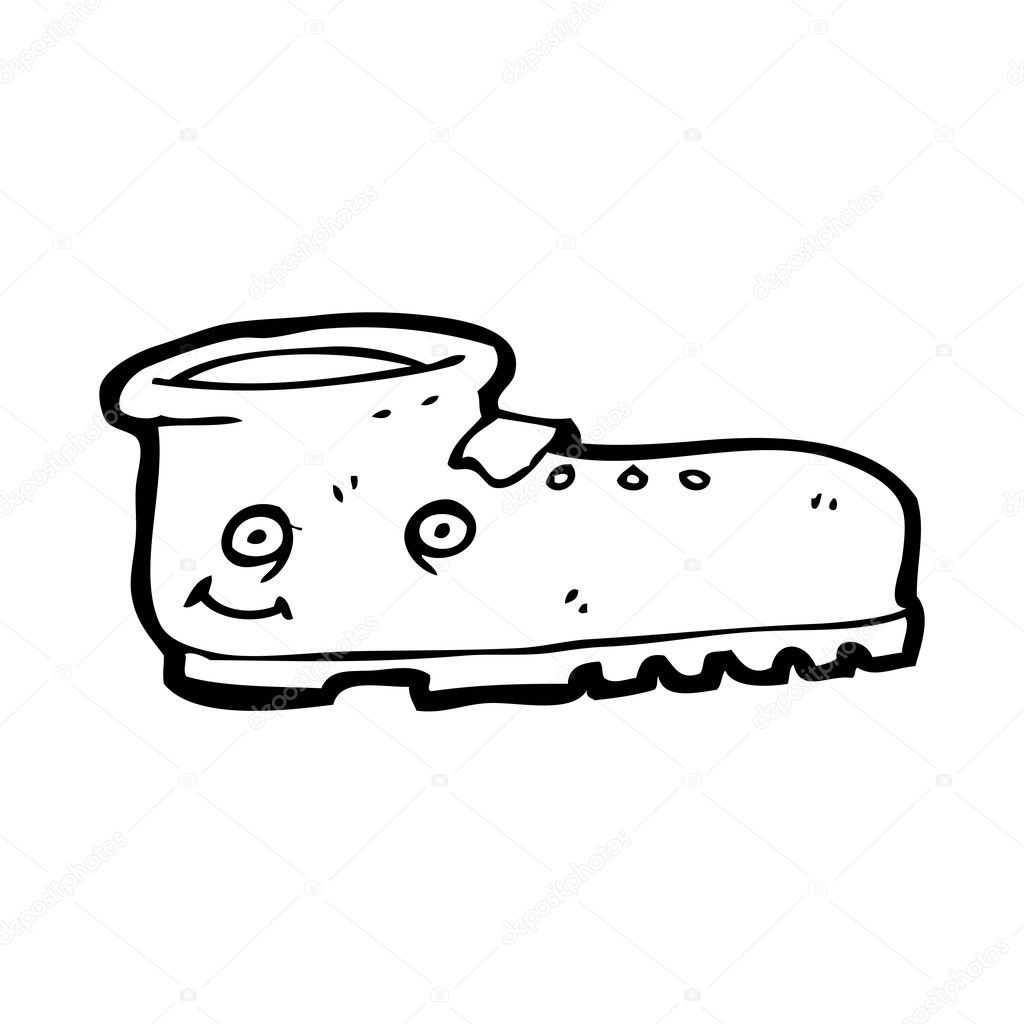 Happy shoe cartoon Stock Illustration by ©lineartestpilot #19891469