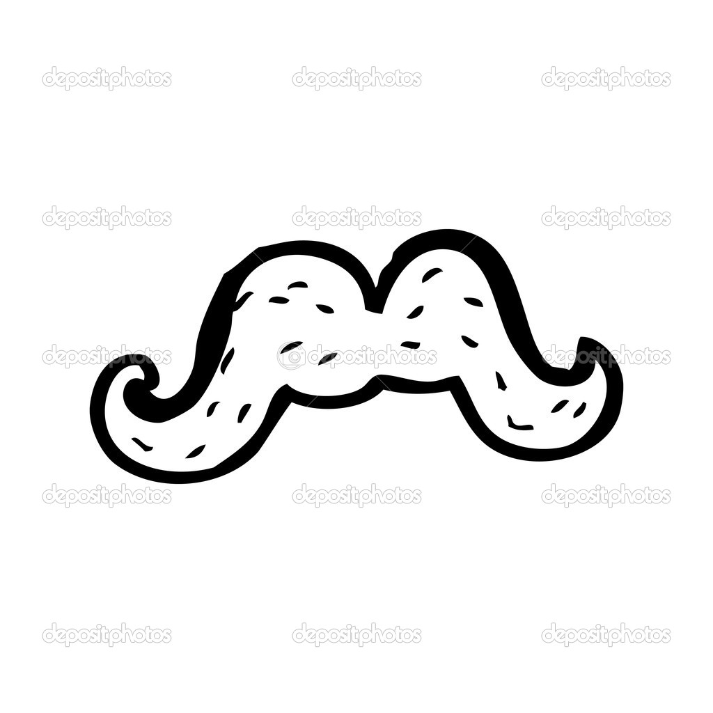 Cartoon mustache Stock Vector by ©lineartestpilot 19903929