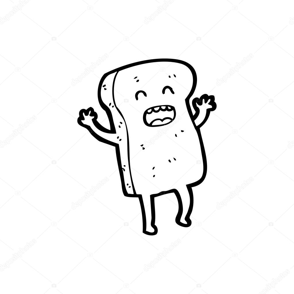 Crazy cartoon toast character Stock Vector Image by ©lineartestpilot ...