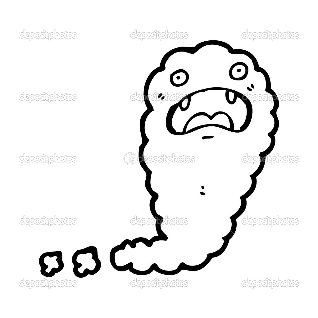 Cartoon cloud ghost Stock Vector by ©lineartestpilot 19904781