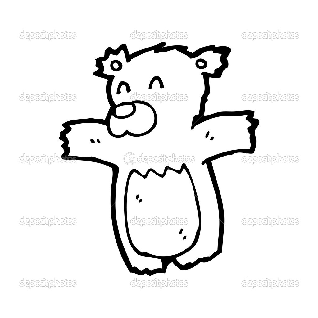 Stitched teddy bear cartoon Stock Vector Image by ©lineartestpilot ...