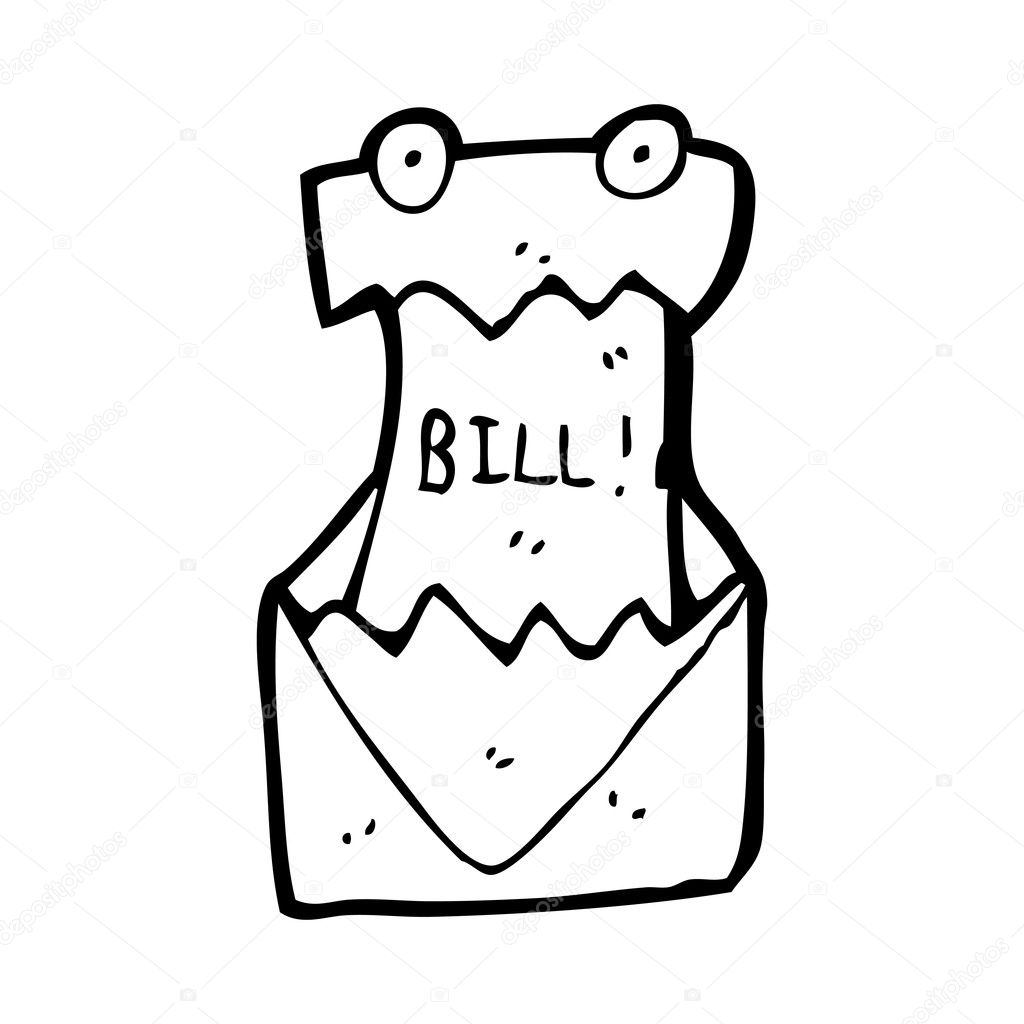 Angry bill cartoon Stock Vector Image by ©lineartestpilot #20008181