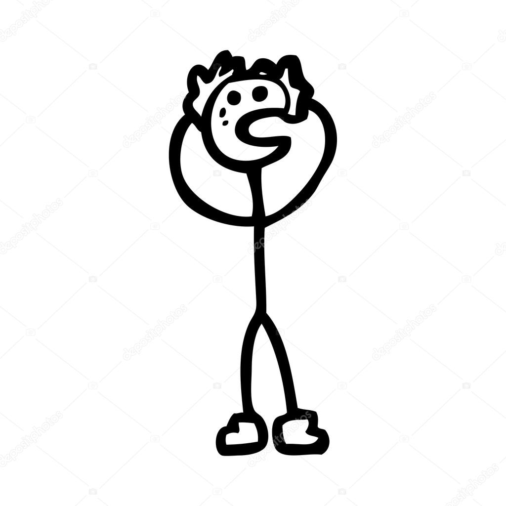 Panicking stick man cartoon Stock Vector Image by ©lineartestpilot ...