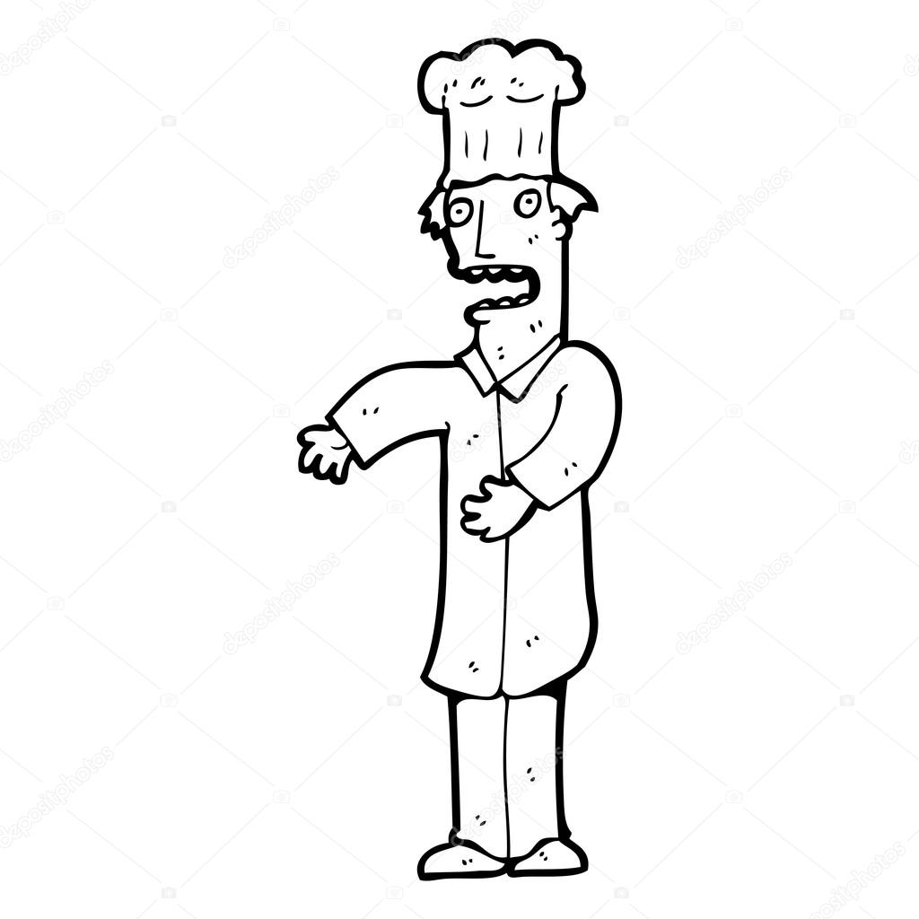 Chef estresado dibujos animados Vector de stock #20008293 de ...