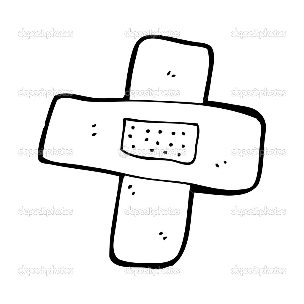 Sticking plaster cartoon Stock Vector Image by ©lineartestpilot #20009163