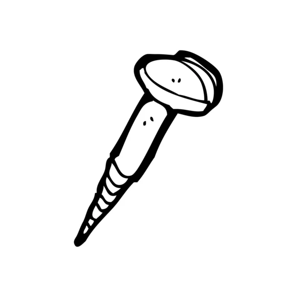 Line Drawing Cartoon Screw Stock Vector by ©lineartestpilot 222181600