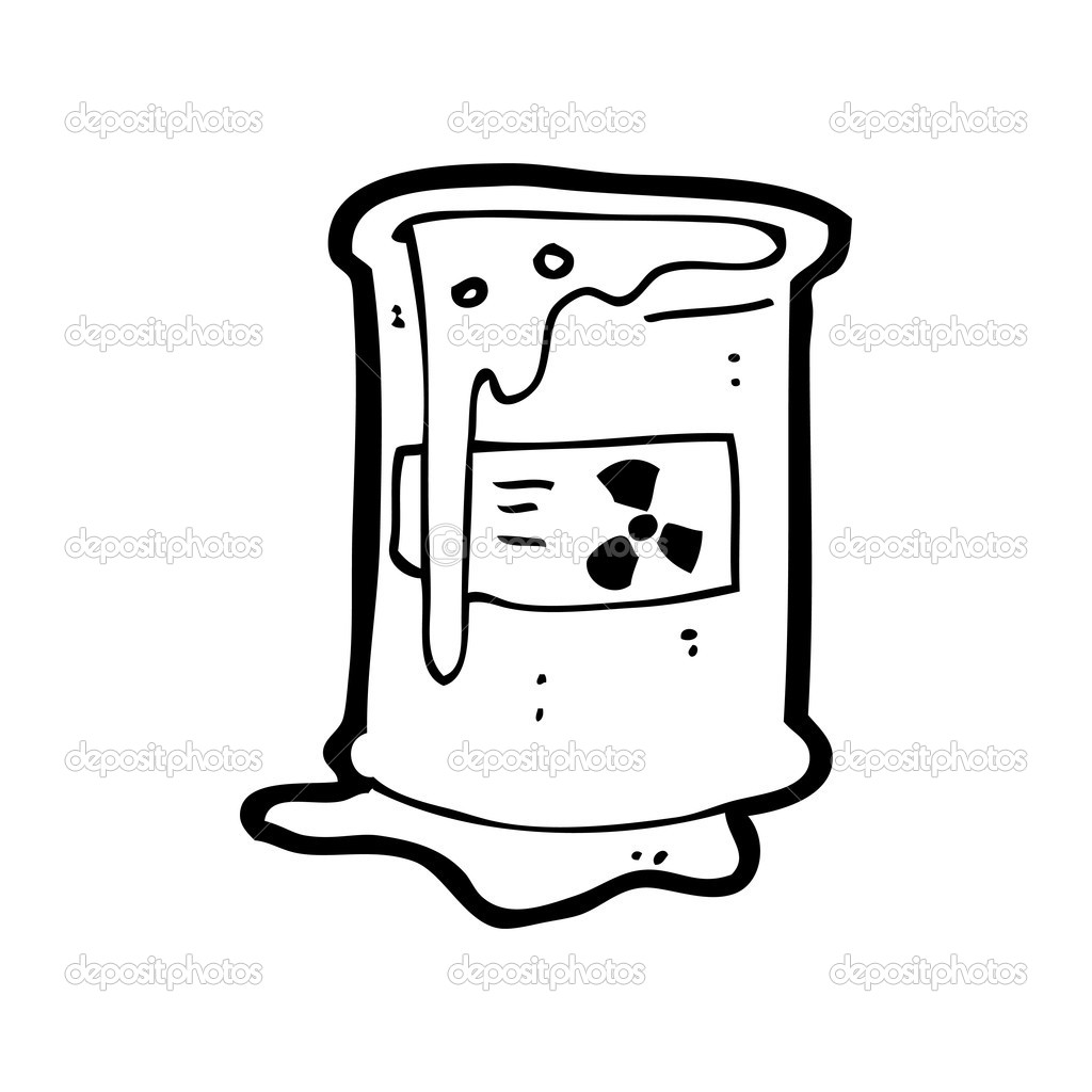 Nuclear waste cartoon Stock Vector by ©lineartestpilot 20072137