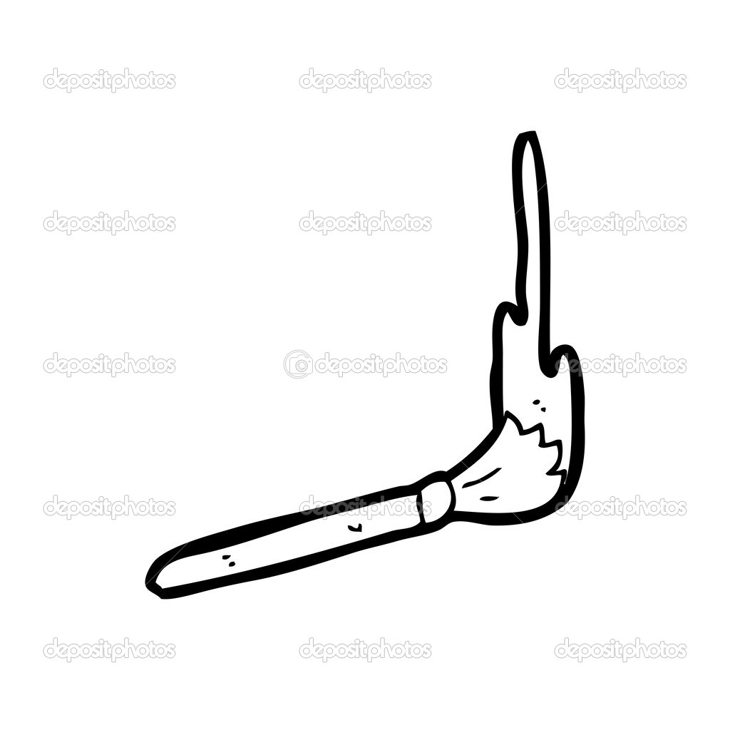 Paintbrush cartoon Stock Vector by ©lineartestpilot 20072509