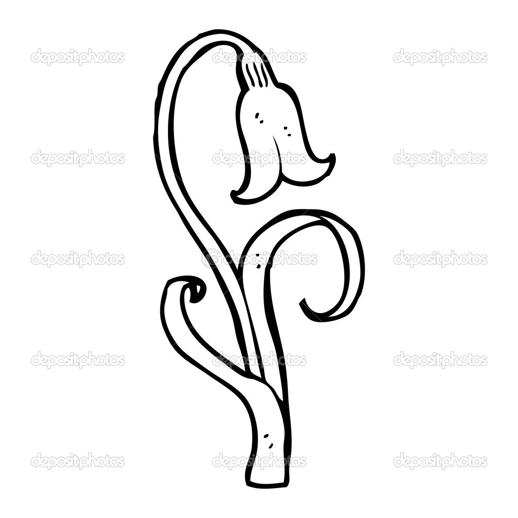 Singular flower cartoon Stock Vector by ©lineartestpilot 20073141