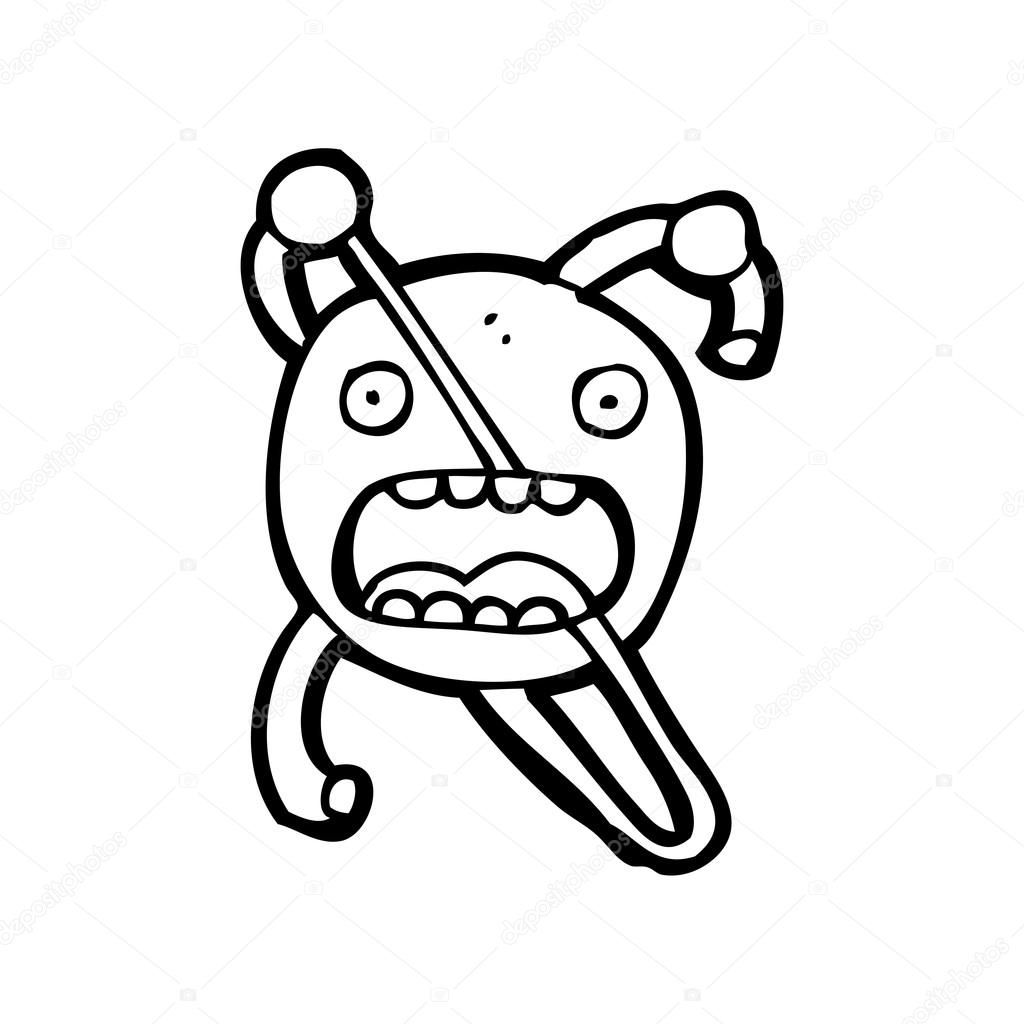 Cartoon atom splitting Stock Vector by ©lineartestpilot 20073231