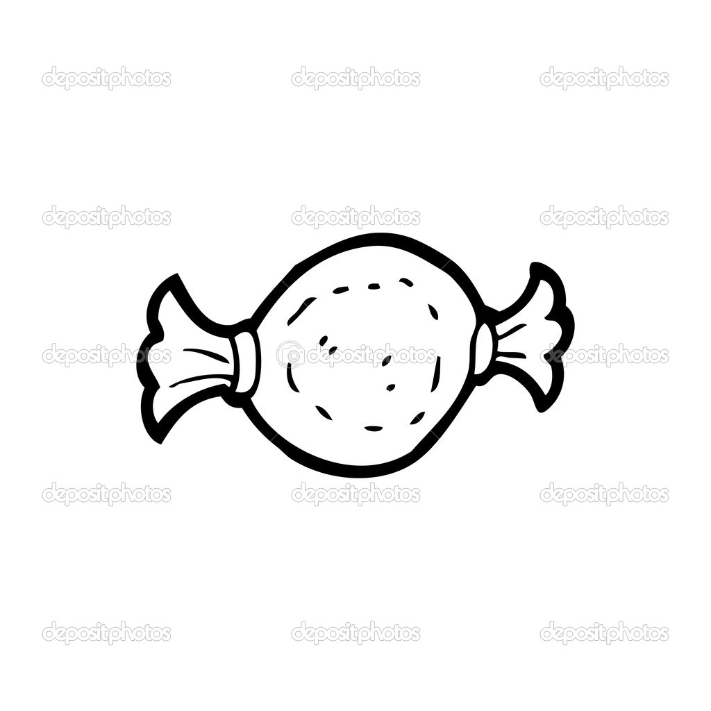 Wrapped toffee cartoon Stock Vector by ©lineartestpilot 20074923