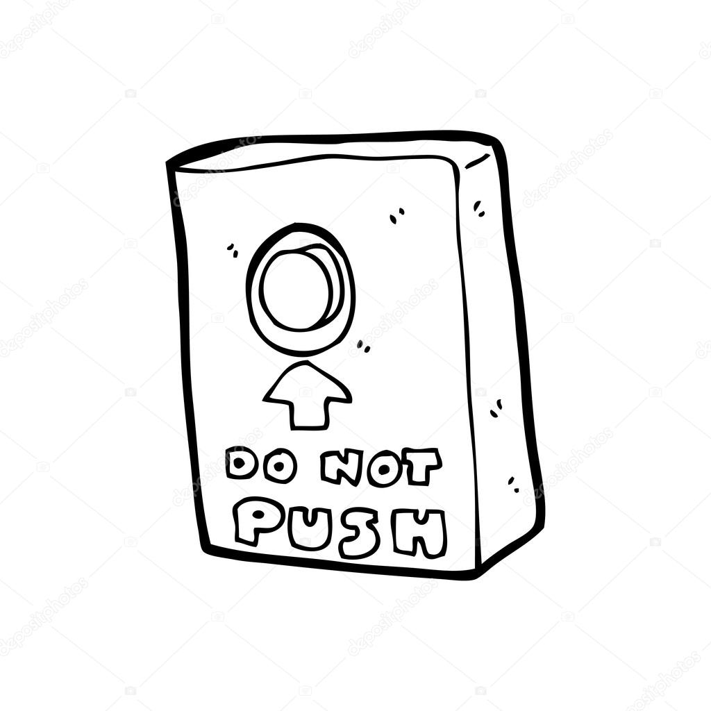 Push button cartoon Stock Vector by ©lineartestpilot 20074969