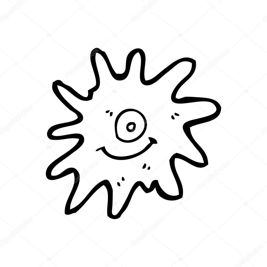 Alien slime creature cartoon Stock Vector by ©lineartestpilot 20075101