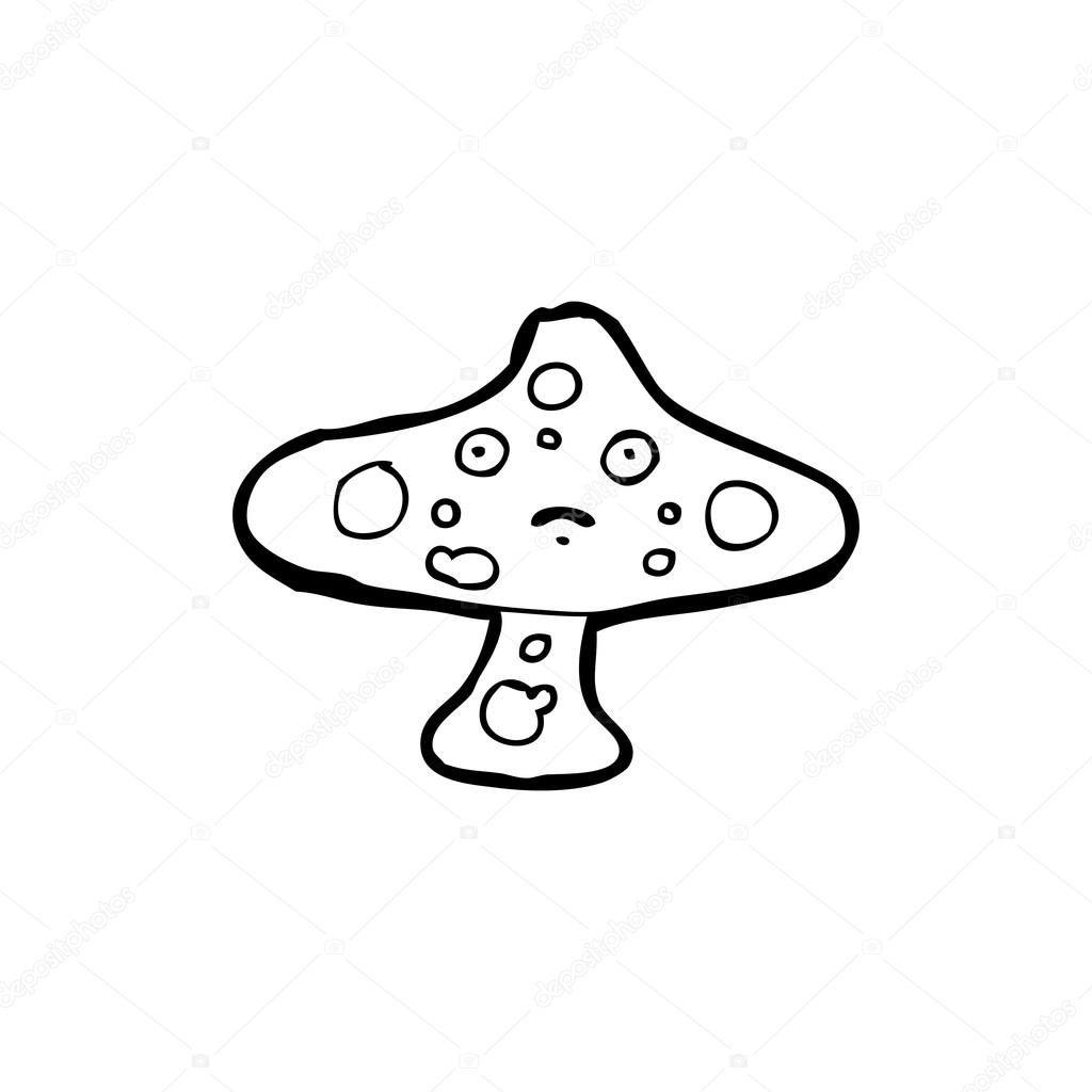 Toadstool cartoon Stock Vector Image by ©lineartestpilot #20079759