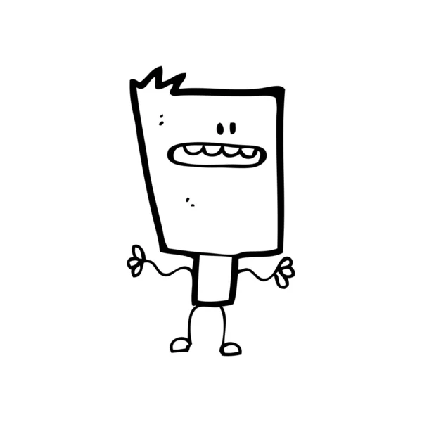 Square head cartoon Stock Vector Image by ©lineartestpilot #13570837