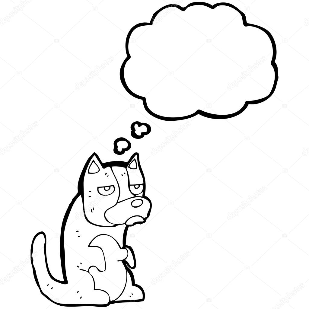 Cartoon grumpy dog Stock Vector by ©lineartestpilot 20123177