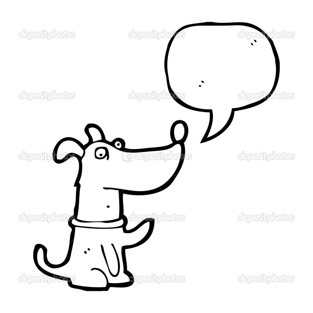 Waving dog Stock Vector by ©lineartestpilot 20128543