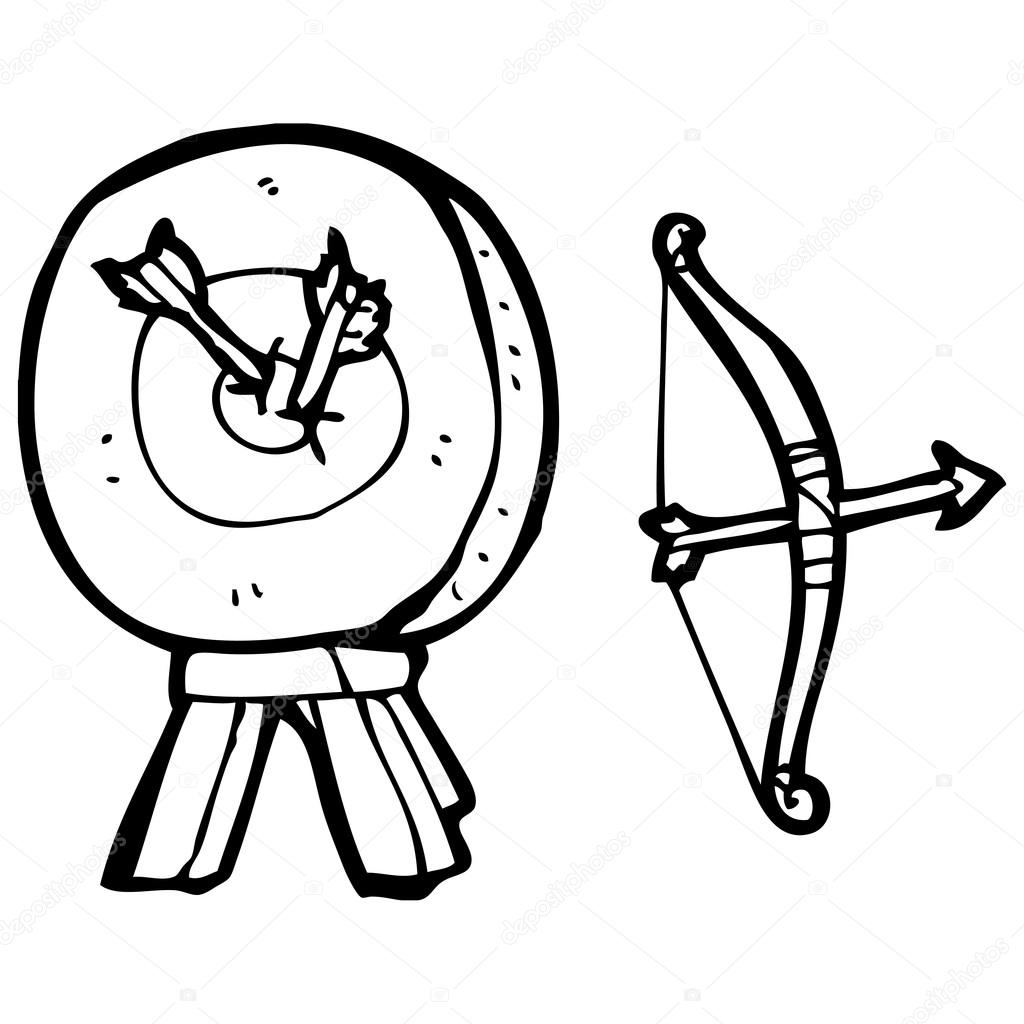Dibujo De Arco Y Flecha