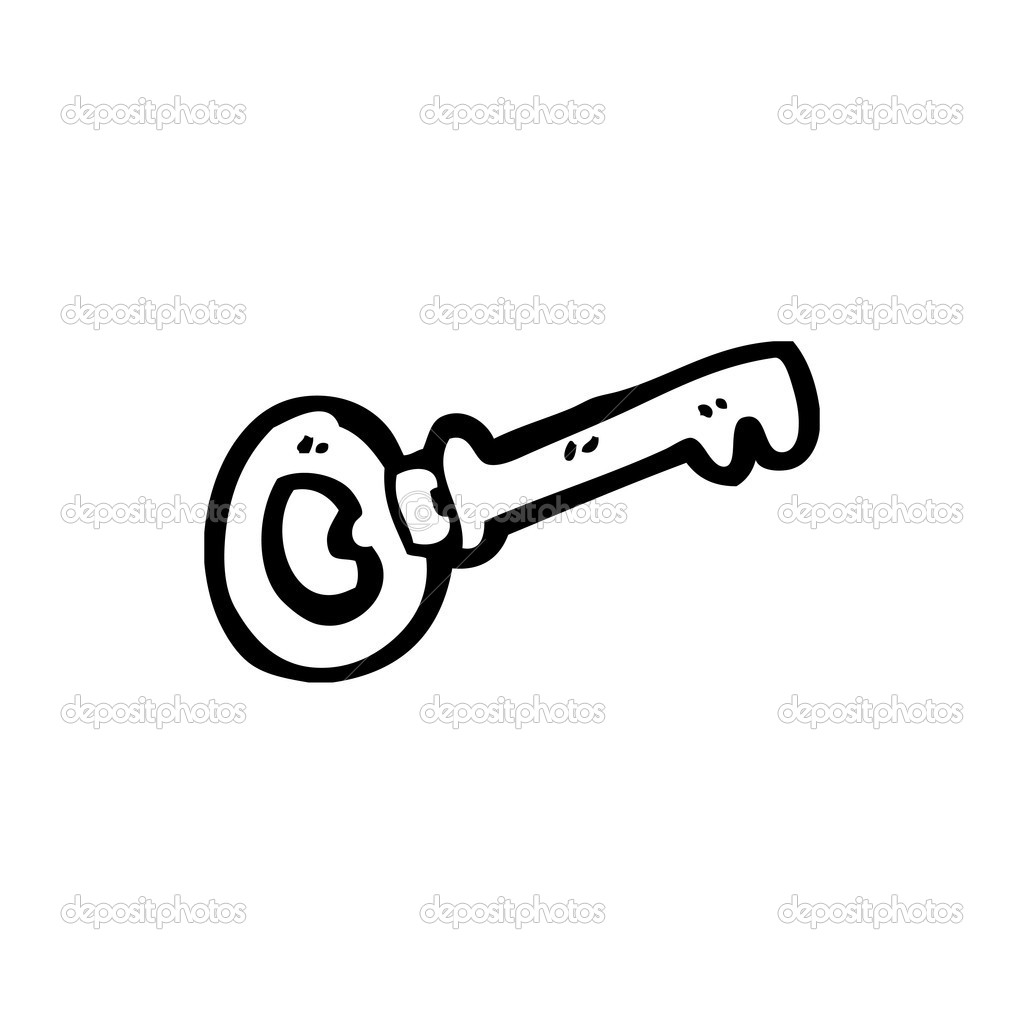 Cartoon key Stock Vector by ©lineartestpilot 20156611