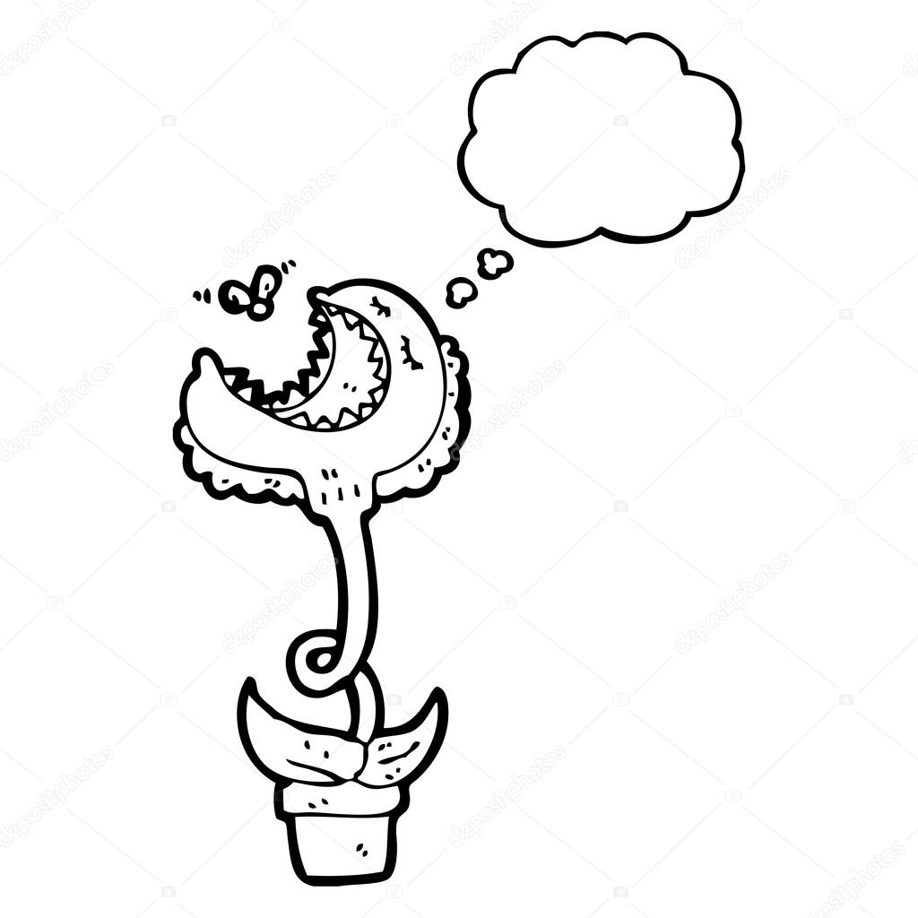 Funny venus fly trap Stock Vector Image by ©lineartestpilot #20158509