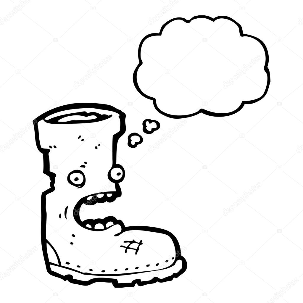 Old boot Stock Vector by ©lineartestpilot 20176821
