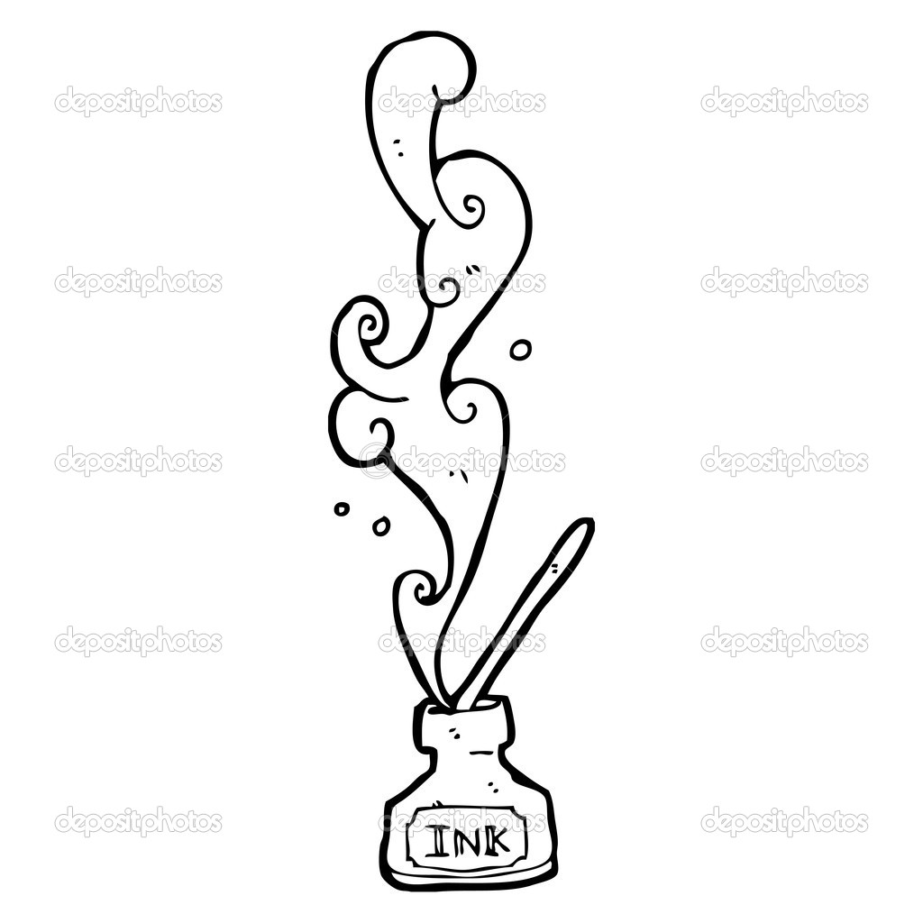 Ink Pot Coloring Pages