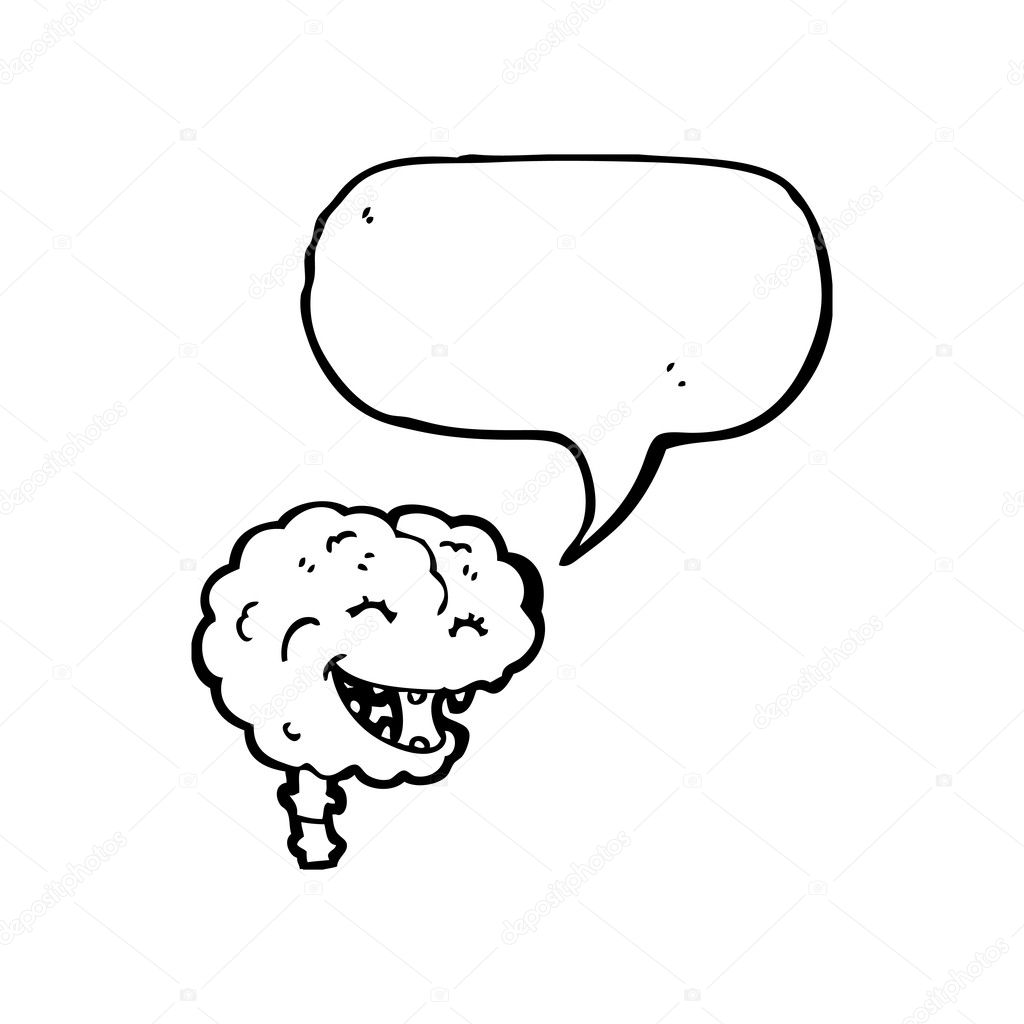 Laughing brain Stock Vector by ©lineartestpilot 20178327