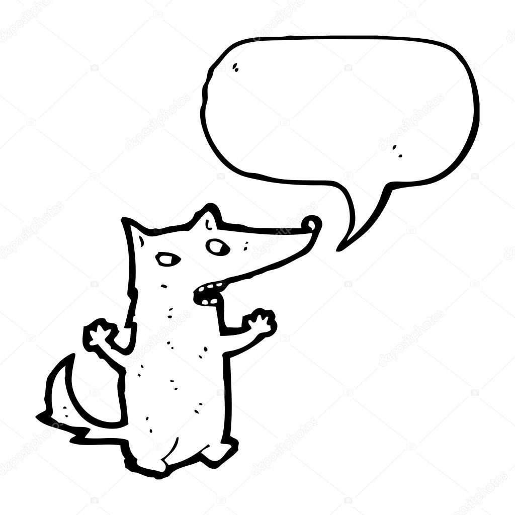Talking wolf Stock Illustration by ©lineartestpilot #20213443