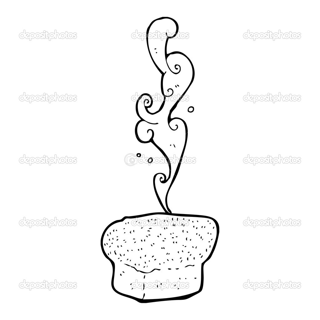 Pan caliente al vapor Vector de stock #20214037 de ©lineartestpilot