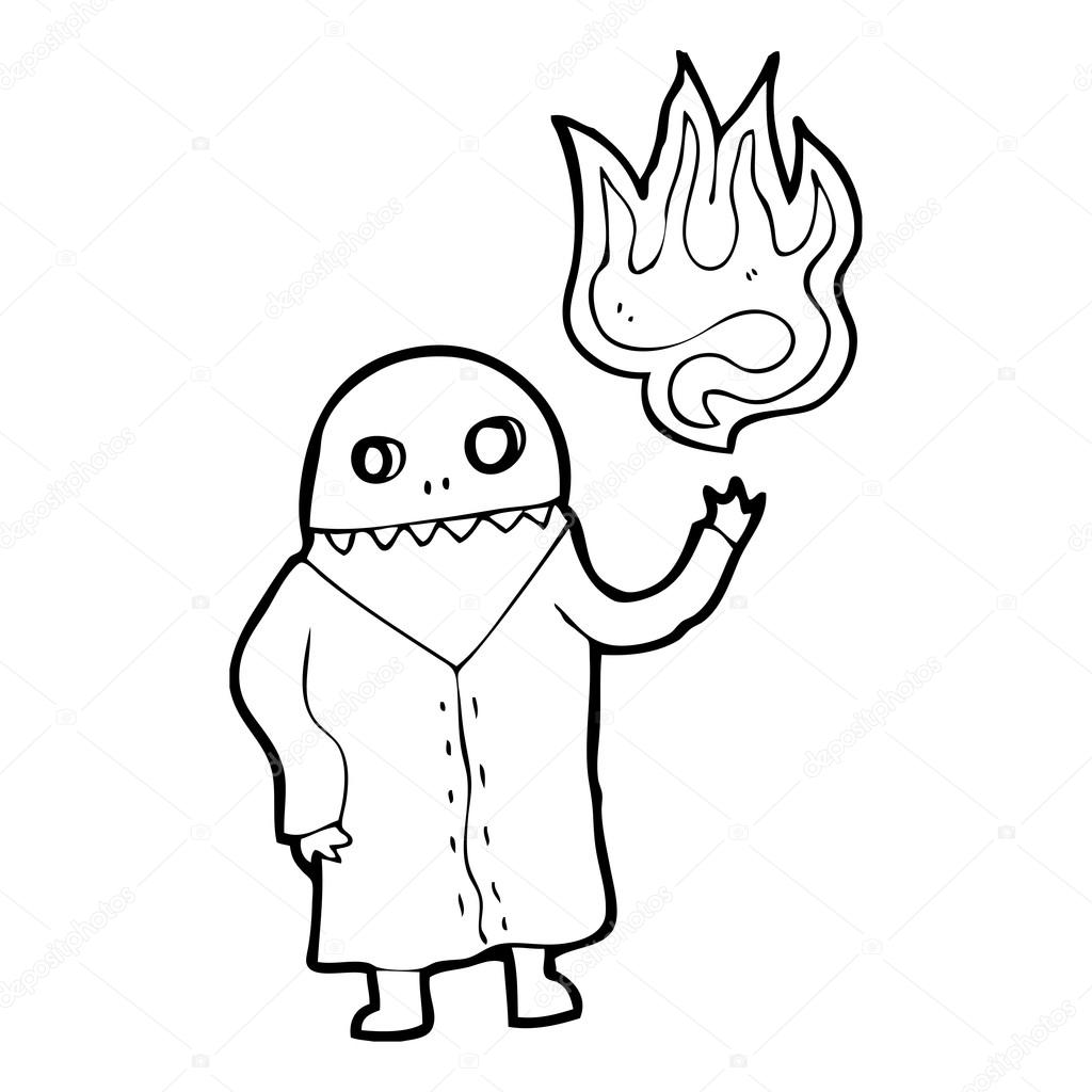 Scary monster man Stock Vector by ©lineartestpilot 20214483