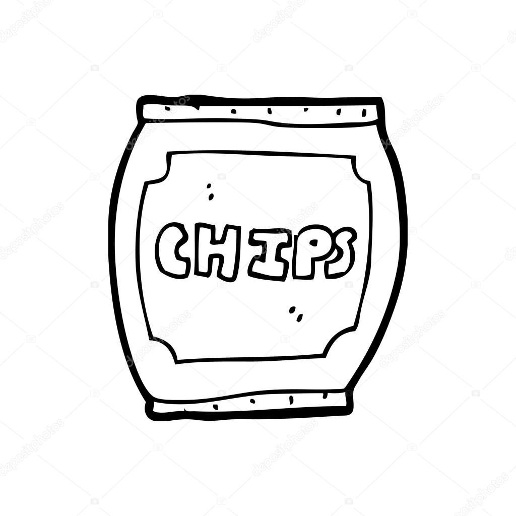 Packet of chips Stock Vector Image by ©lineartestpilot #20227391