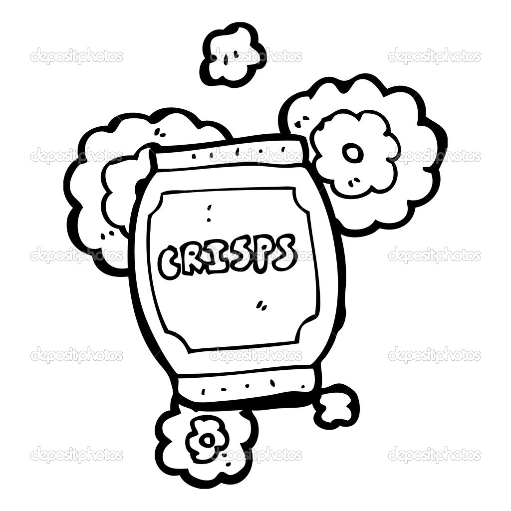 Packet of crisps — Stock Vector © lineartestpilot #20227403