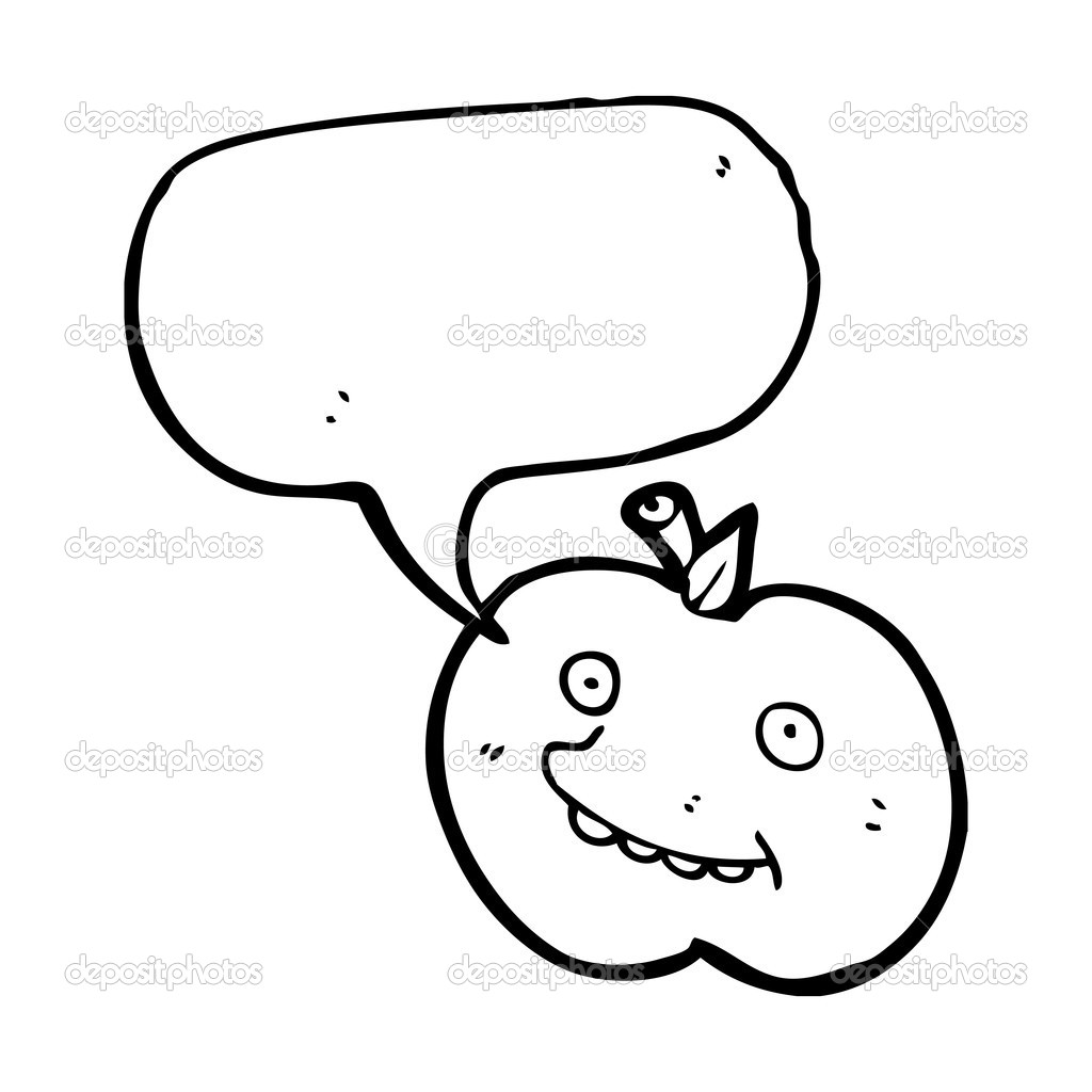 Funny apple Stock Vector by ©lineartestpilot 20294089