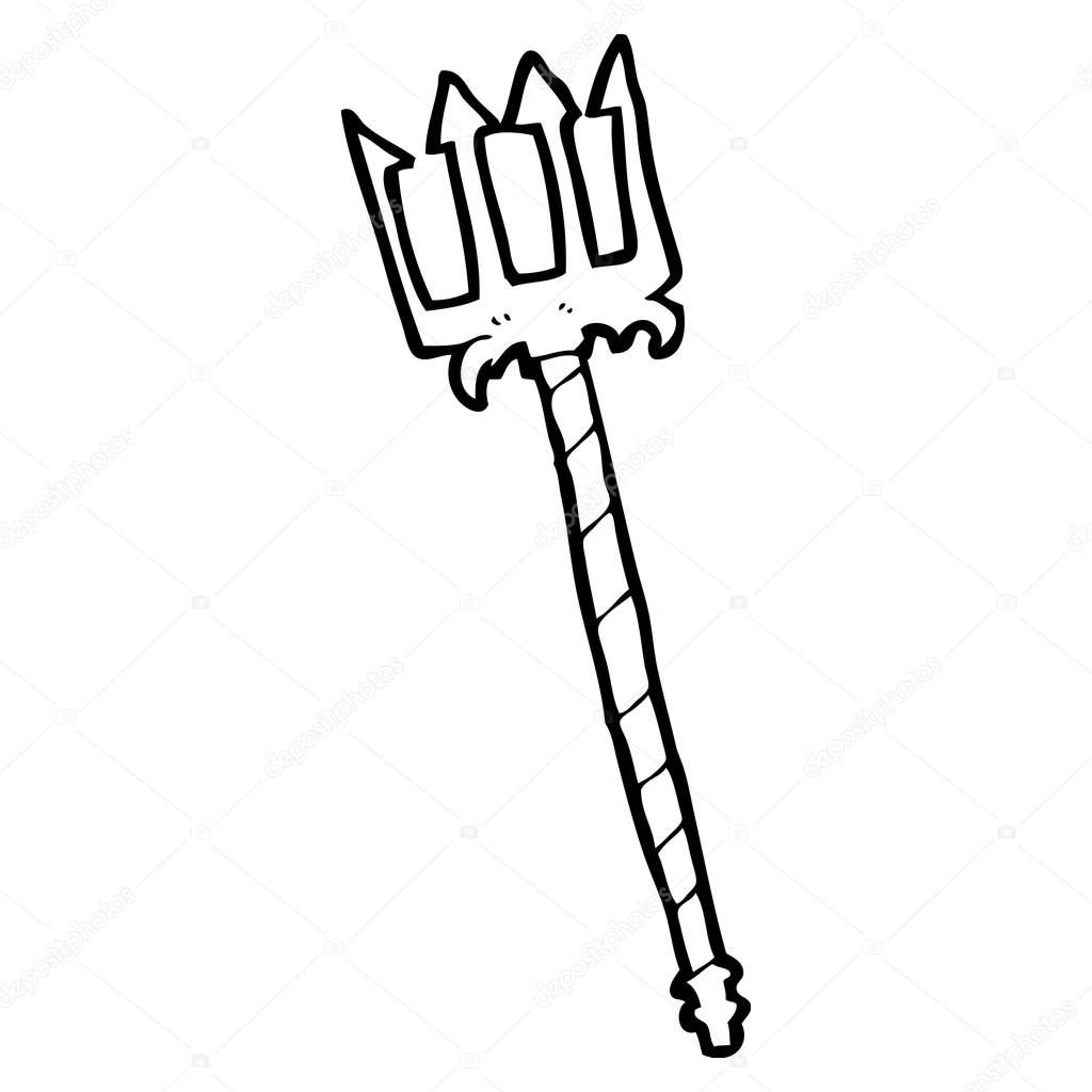 Poseidon trident — Stock Vector © lineartestpilot #20302437