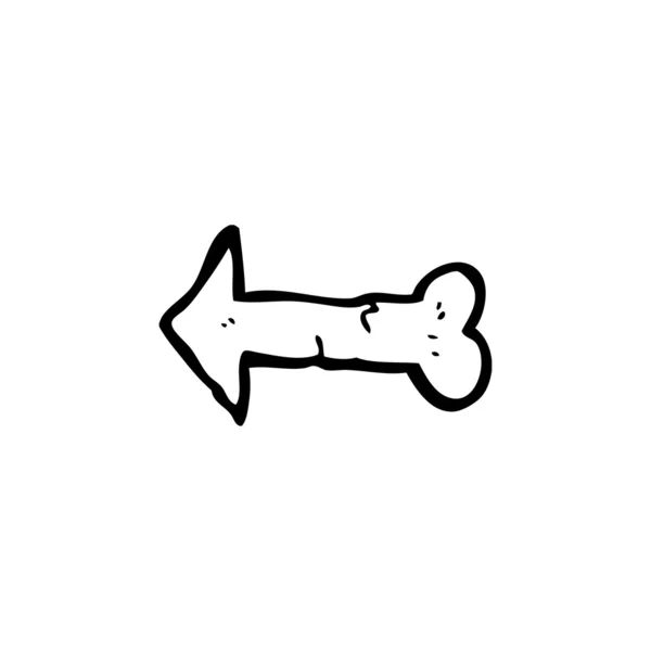 Broken bone arrow sign Stock Vector by ©lineartestpilot 20313513