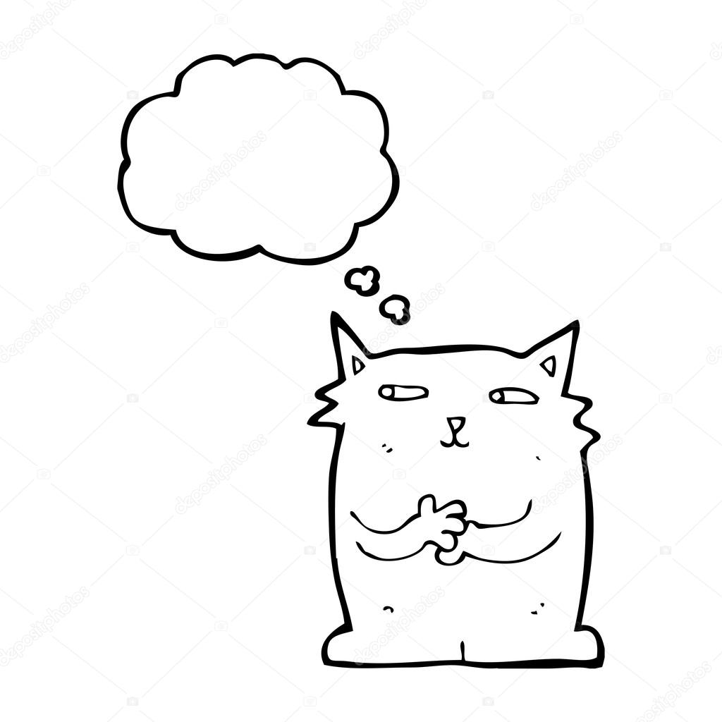 Scheming cat Stock Vector Image by ©lineartestpilot #20340423